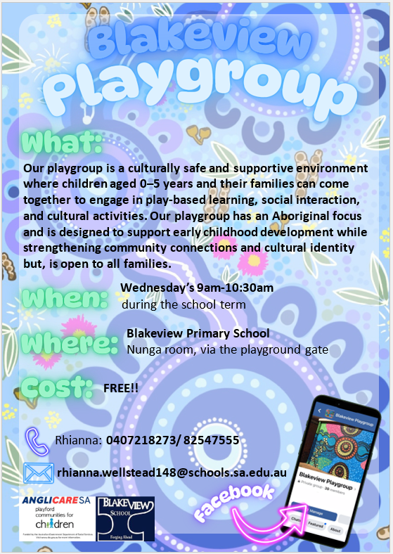 Playgroup - Blakeview Primary School